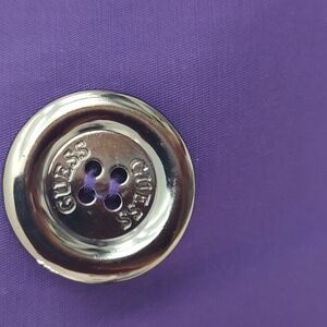 Guess | Jackets & Coats | Guess Purple Mid Thigh Trench Coat Pleated ...